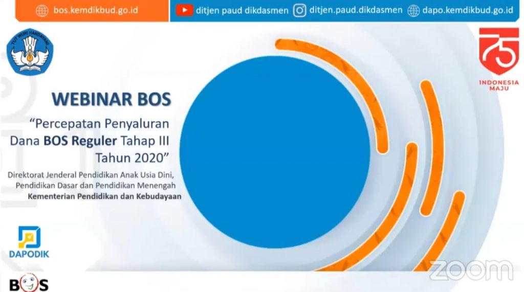 Melalui Webinar Kemendikbud Berharap Penggunaan Dana BOS Tahap III ...